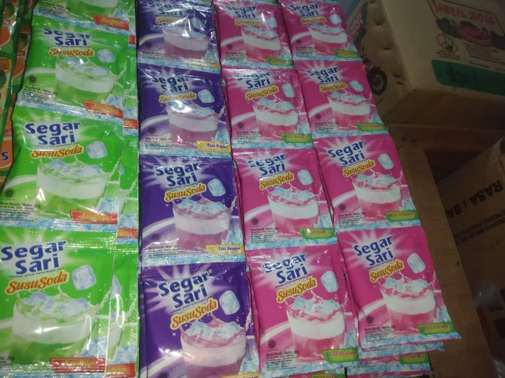 Segar Sari susu Soda 20grm (1 renteng isi 10 pics) minuman serbuk, enak ...