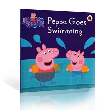 Peppa Pig Peppa Goes ว่ายน้ำหนังสือภาพการตรัสรู้สำหรับเด็ก (รูปแบบปกอ่อนขนาดใหญ่) | Lazada.co.th