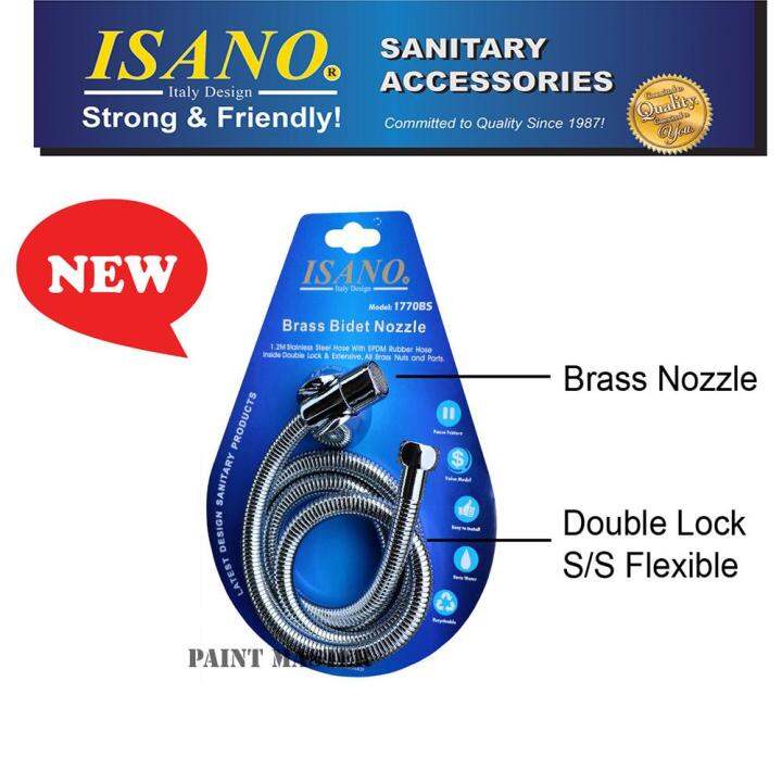 Isano 1770BS Brass Toilet Bathroom Spray Hand Bidet Set | Lazada