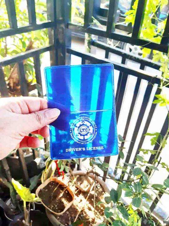 DRIVERS LICENSE ID PLASTIC JACKET BLUE WITH LTO LOGO | Lazada PH