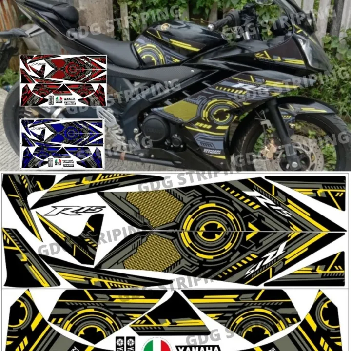 Striping Sticker Stiker Variasi Motor R15 V1 V2 Decal R15 Transformer 1 ...