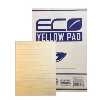 PER PAD | CENTURIAN | ECONO | PAPER FOX YELLOW PAD PAPER /80 LEAVES ...