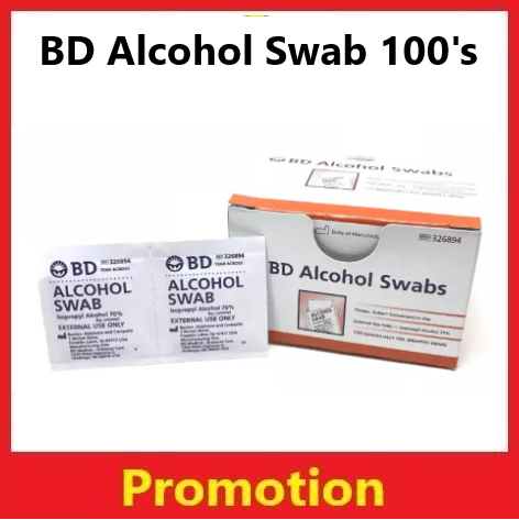 BD Alcohol Swab 100pcs [Suitable for Disinfection] | Lazada