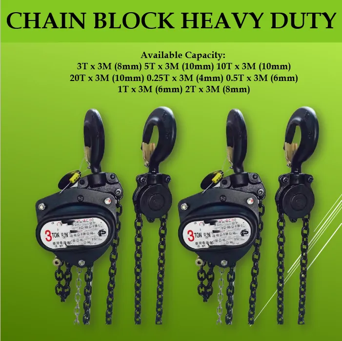 0.25T -20T Chain Block Heavy Duty Chain MANUAL LIFTING BLOCK HSZ TYPE ...