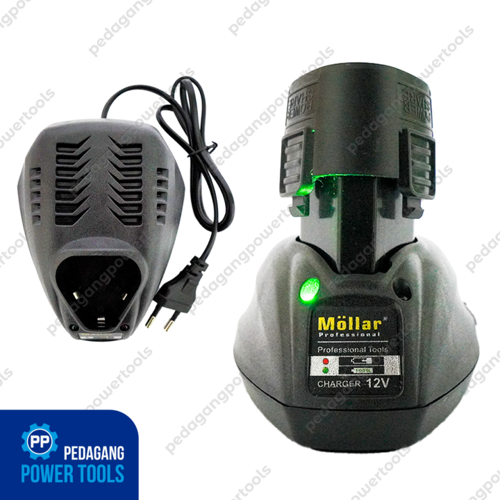 MOLLAR Charger 12V Docking Bor Cordless Drill Baterai Cas Power Tools ...