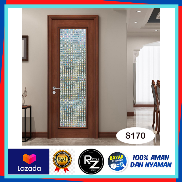 Sticker Kaca Motif kaca pintu film/pelapis kaca/stiker sandblast /ruko ...