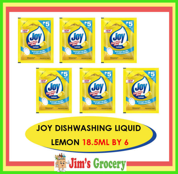 JIMS JOY DISHWASHING LIQUID SOAP LEMON 18.5ML (BY 6 PCS) | Lazada PH