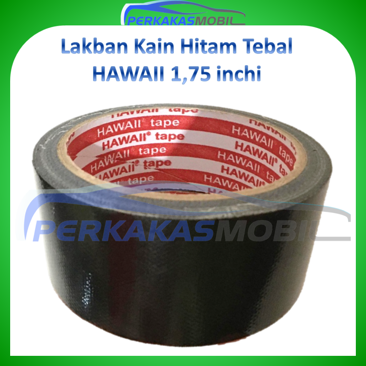 Lakban Kain atau Isolasi Kain Hitam 1.5 inchi 1.75 inchi Tipis Tebal ...