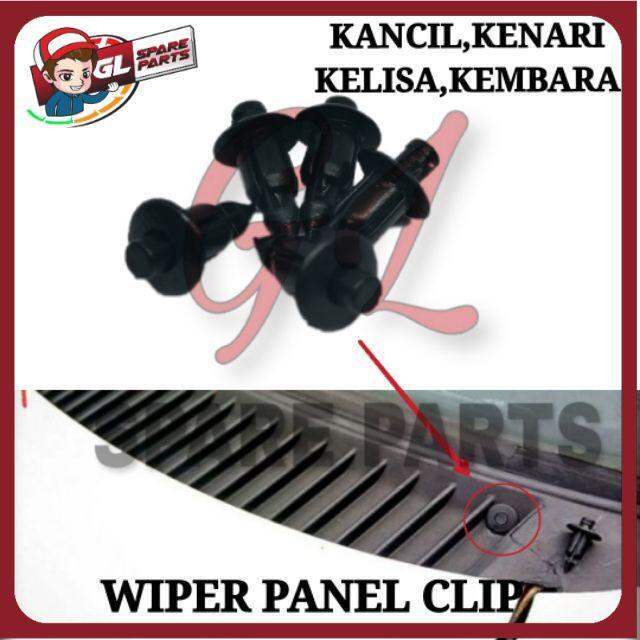 WIPER PANEL CLIP PERODUA KANCIL,KELISA,KENARI,KEMBARA | Lazada
