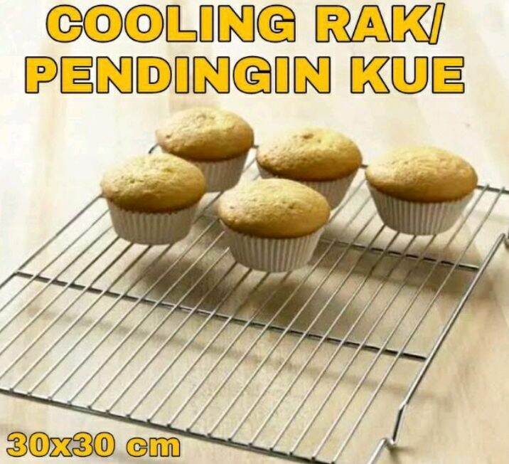 Cooling rak kue 30 x 30 tempat peniris makanan/peniris gorengan ...
