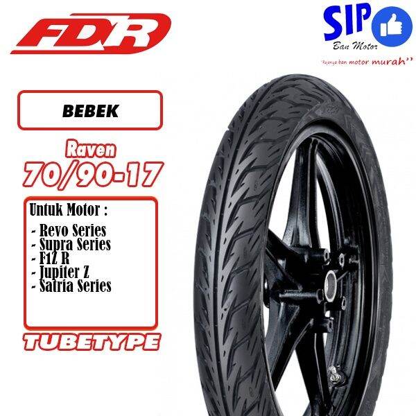 Ban motor bebek FDR Raven 70 90 ring 17 Tubetype | Lazada Indonesia