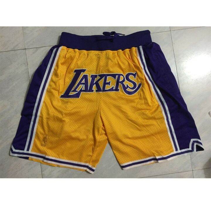 pants NBA Los Angeles Lakers LeBron James Anthony Davis yellow big ...