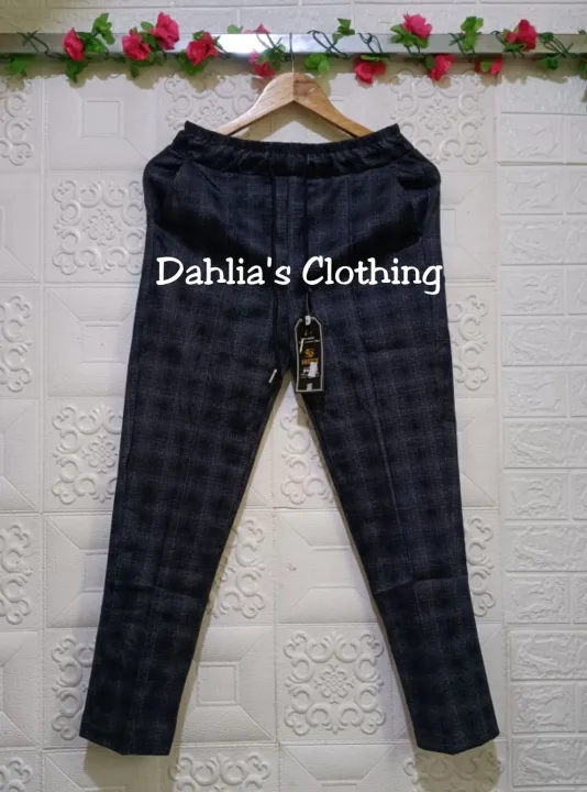 Full Garterize with String Stripe Trouser Pants for Men | Lazada PH