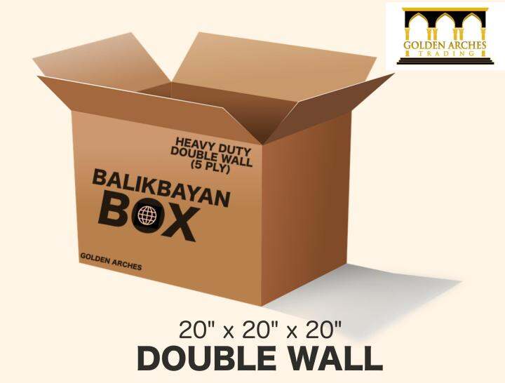Golden Arches 5 PCS Heavy Duty 5-PLY Double Wall Balikbayan Box (20 x ...