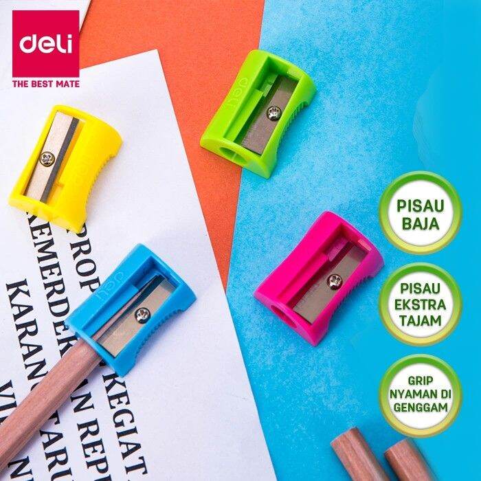 Serutan DELI Neon Rautan Kecil 8mm - E0531 | Lazada Indonesia