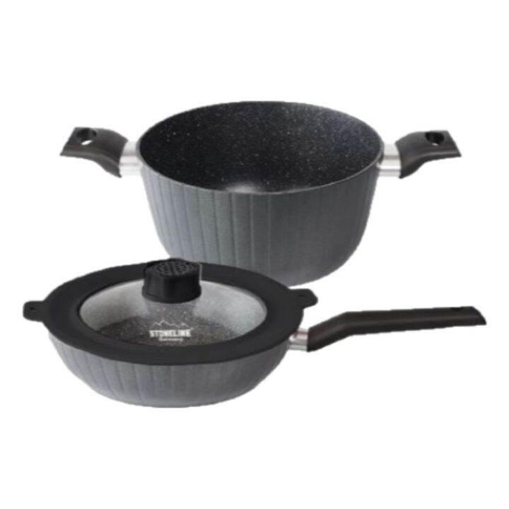 STONELINE® Smell Well Cookware Set 4 Pcs | Lazada Indonesia
