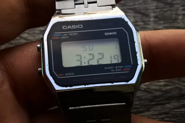 นาฬิกา Vintage มือสองญี่ปุ่น Vintage Original Casio A155 Qw.587 Japan ...