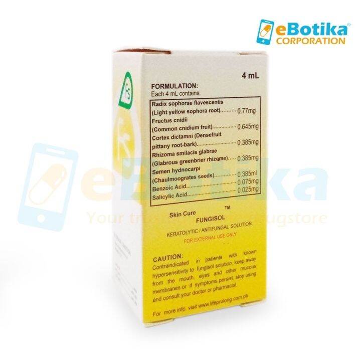 Fungisol Solution 4ml | Lazada PH