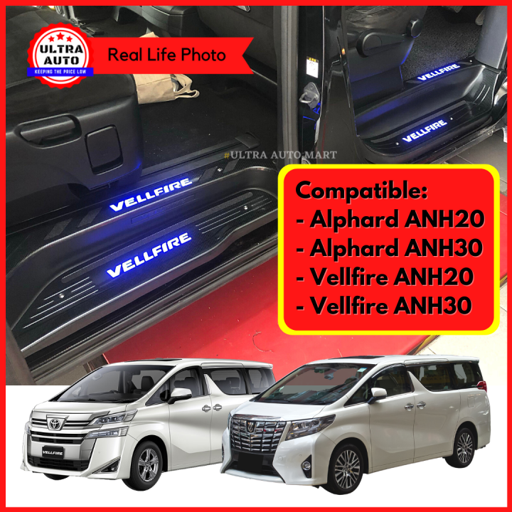 Toyota Alphard Vellfire ANH20 AGH20 ANH30 AGH30 Stainless Steel Side ...
