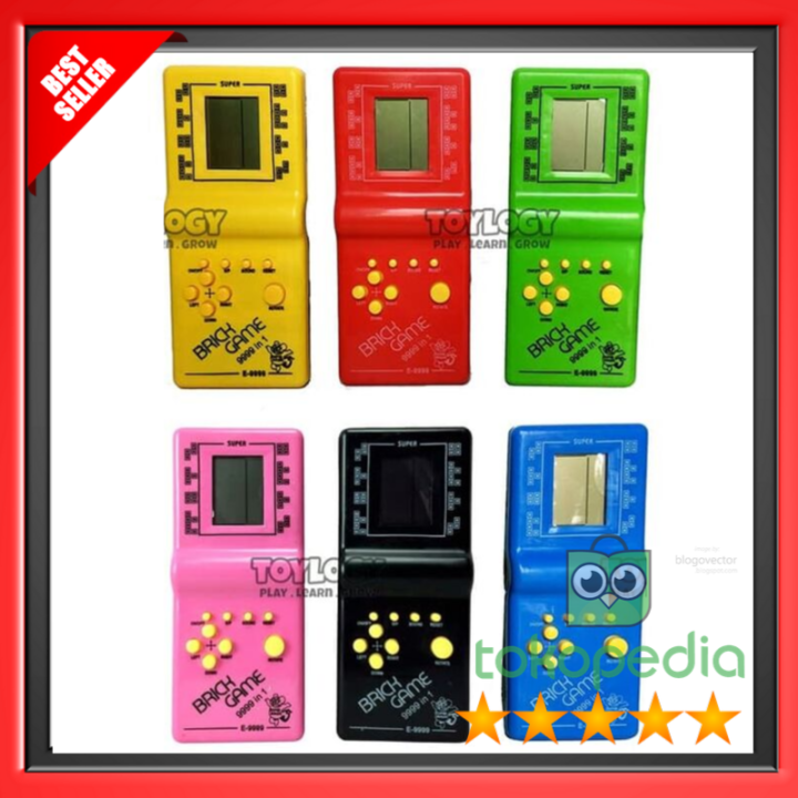 GAMEBOY Mainan Game Jadul Tetris Balok Mini Gimbot Brick Game | Lazada ...