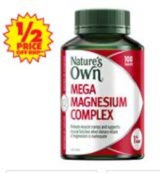 CLEARANCE !! Nature's Own Mega Magnesium Complex 100 Tablets | Lazada ...