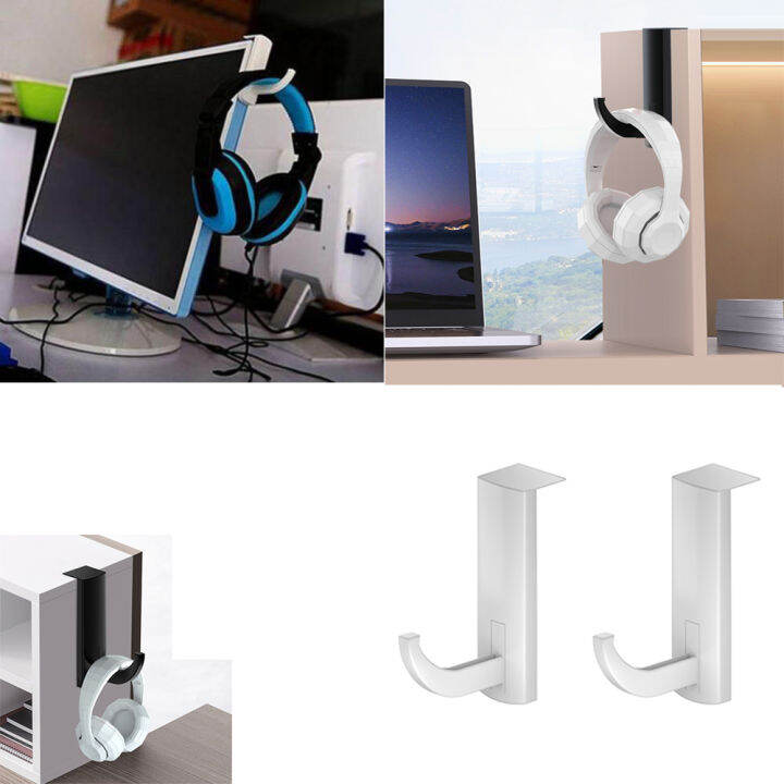 Earphone Holder Headphone Headset Hanger Holder Hook w/ Tape Sticker ...