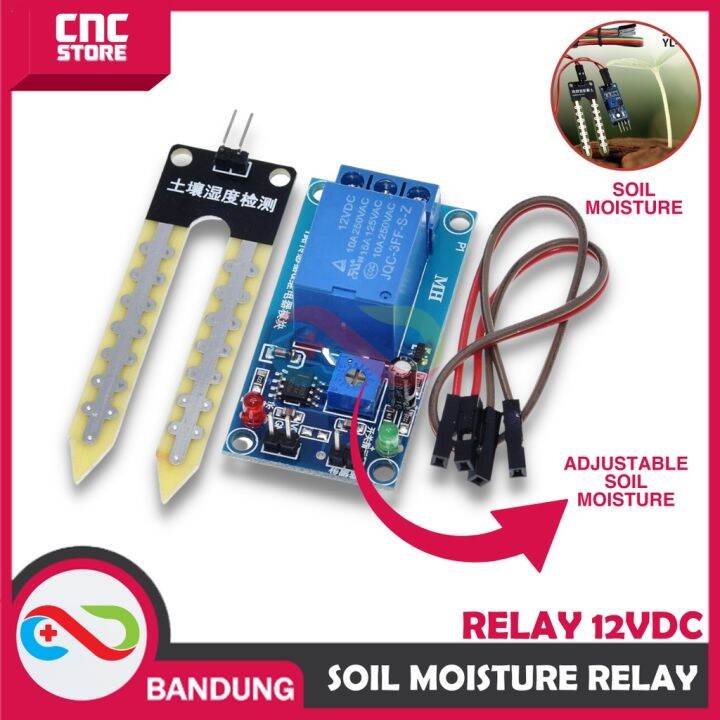 SOIL MOISTURE SENSOR RELAY CONTROL MODULE 12V | Lazada Indonesia