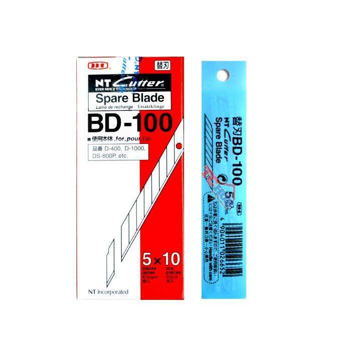 NT Cutter Spare Blades ( Box of 10 ) (50 PCs) BD-100 | Lazada Singapore