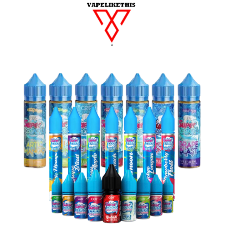 COF Supercool Fruity Series Freebase 60ml Salt 10ml HTPC 30ml Arctic ...