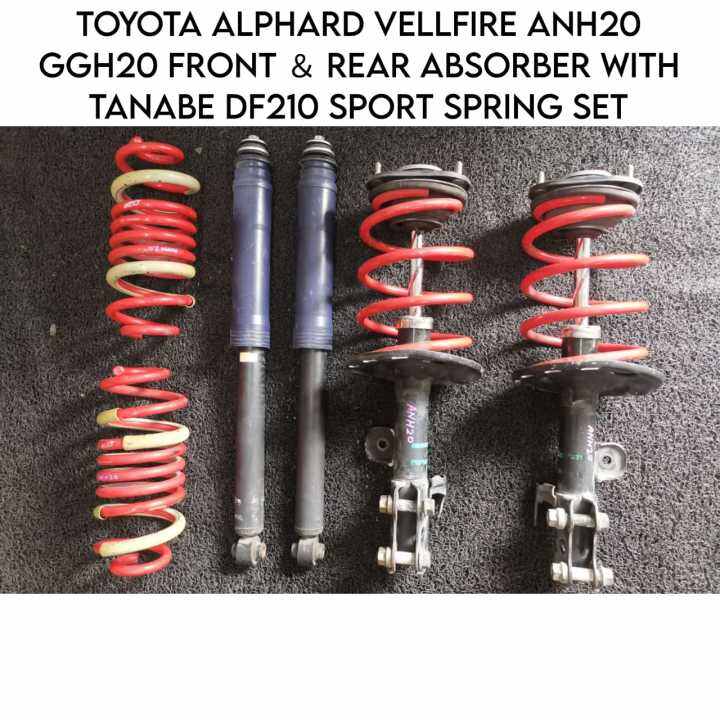 Toyota Alphard Vellfire ANH20 GGH20 Front & Rear Absorber With Tanabe ...