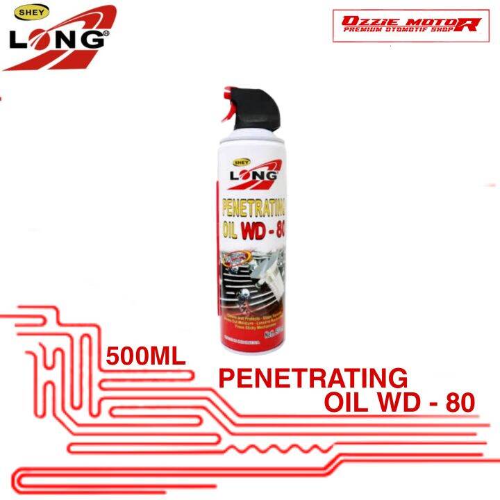 LONG PENETRATING OIL WD-80 500ml PELUMAS ANTI KARAT MULTIFUNGSI | Lazada Indonesia