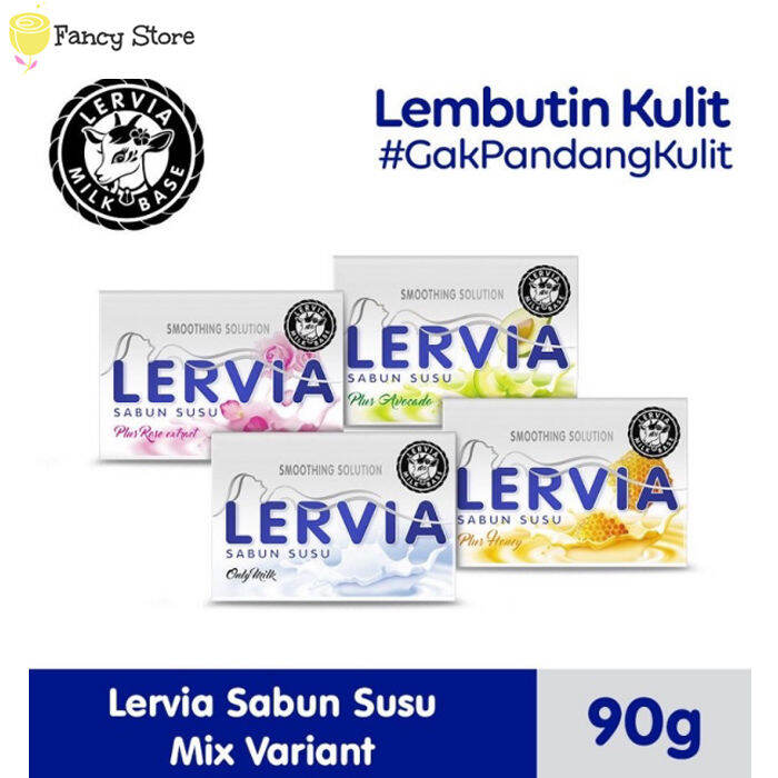 LERVIA Sabun Susu BATANG 90 gr MILK Goats Milk Protein | Lazada Indonesia