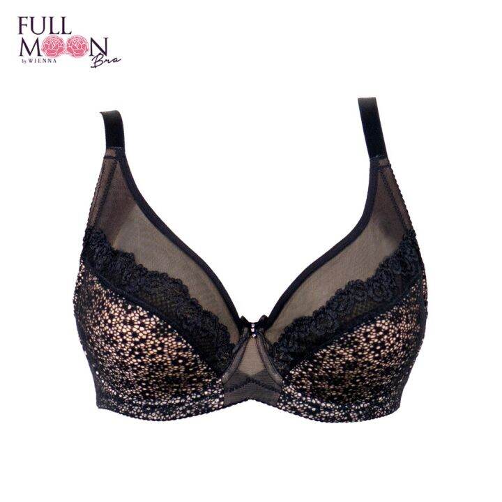 WIENNA FULL MOON BRA NB44400 บรารู้ใจสาวอกใหญ่ บราคัพใหญ่ สีดำ สีนู้ด ...