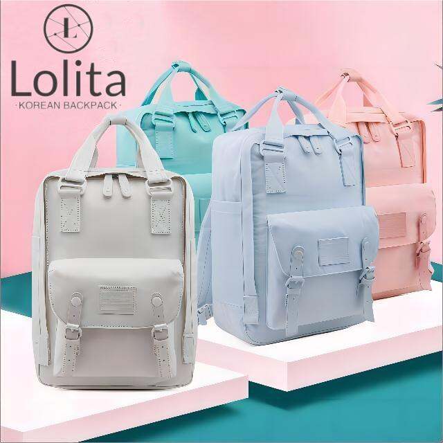 [Authentic donut Backpack] Doughnut Macaroon Unisex Waterproof Nylon ...