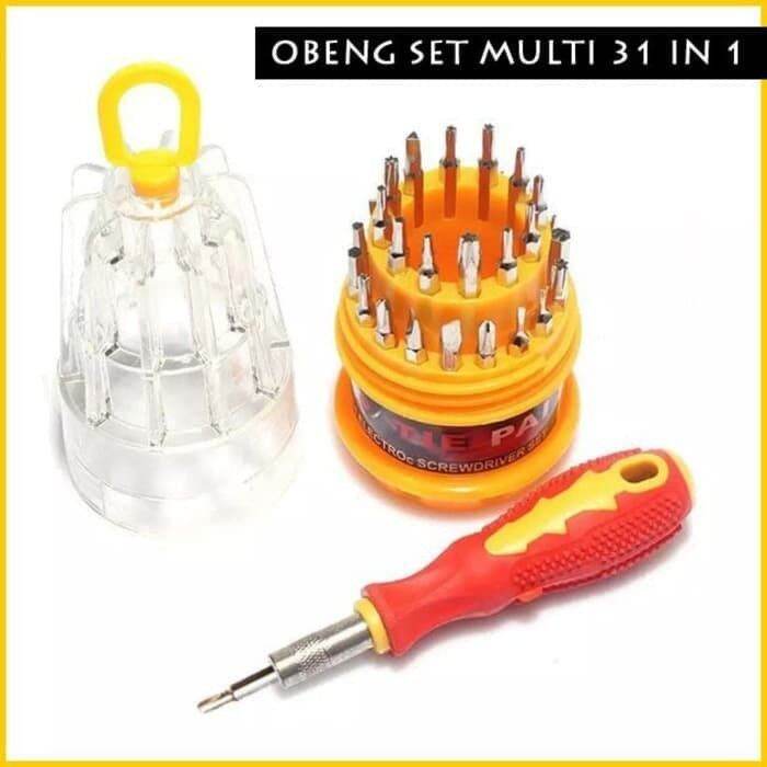 Obeng Set Toolkit 31 in Obeng Service Multifungsi Lengkap EDC PC HP ...