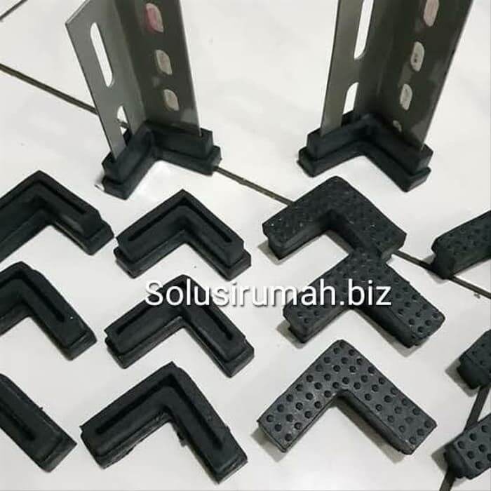 Karet Rak Siku Karet Rak Besi Siku L Alas Kaki 1biji Ukuran 4cm