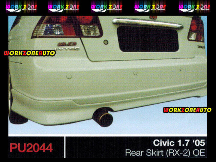 PU2044 Honda Civic 1.7 2005 RX2 PU Rear Skirt OEM Body kit Bodykit | Lazada