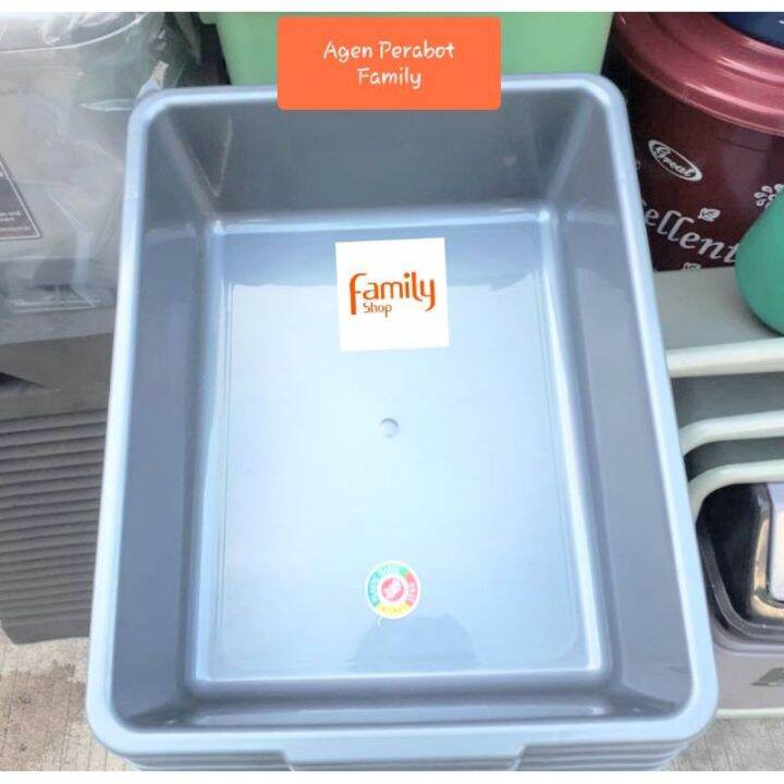 Baskom Plastik / Baskom Kotak / Bak Segi Silver Komet Star Korea Besar ...