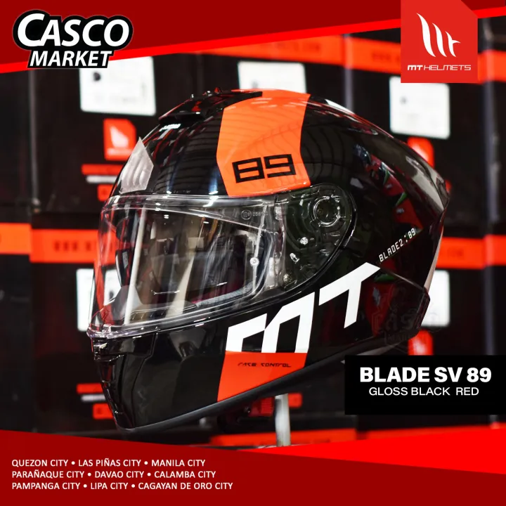 MT BLADE 2 SV 89 FULL FACE DUAL VISOR MOTORCYCLE HELMET | Lazada PH