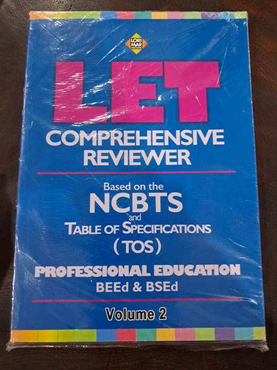 Comprehensive LET Reviewer Based on the NCBTS Volume 2 | Lazada PH