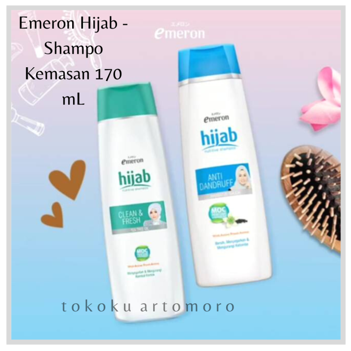 Emeron Hijab Kemasan Botol 170 mL - Shampo Anti Rambut Rontok - Shampoo ...