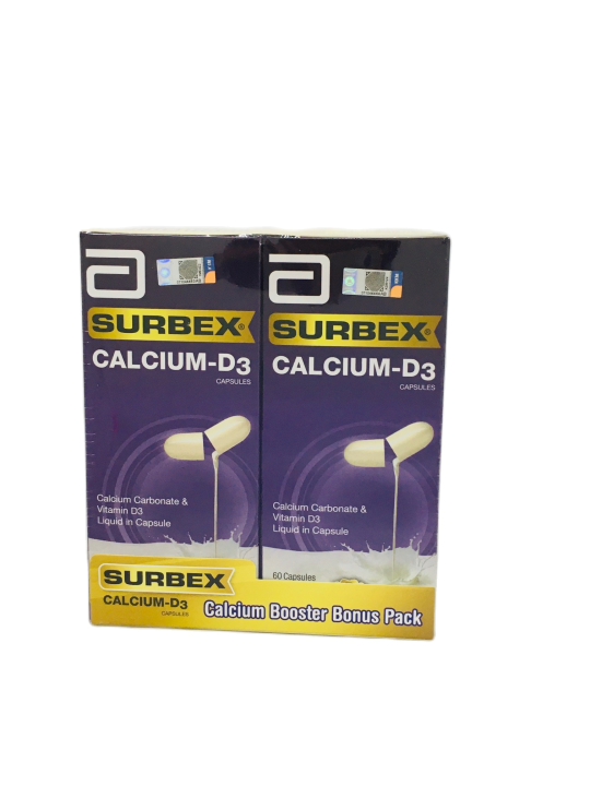 Surbex Calcium-D3 2*60s | Lazada