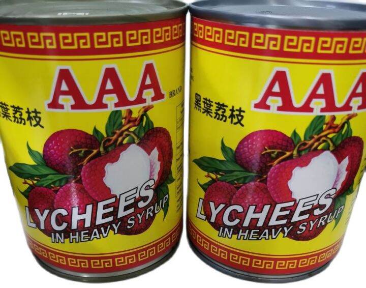 AAA Lychees In Heavy Syrup- Buah Laici Bersirap ( Halal) | Lazada