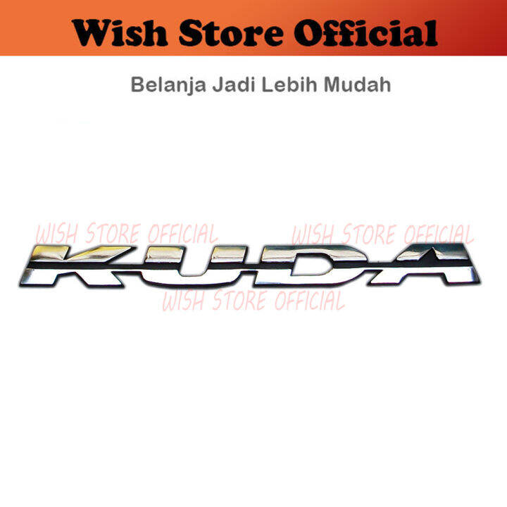 [PCS] Emblem / Car Logo / Sticker / Lambang Mobil Tulisan KUDA | Lazada ...