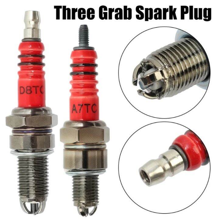 A7TC/D8TC Spark Plug Three-sided Electrode Gasoline Chainsaw Brush ...