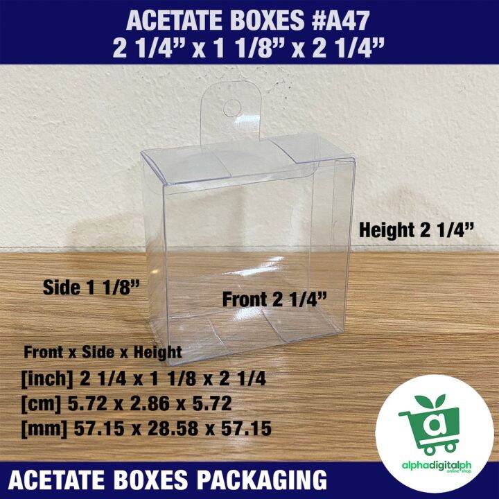 Acetate Boxes #A47 2 1/4 x 1 1/8 x 2 1/4 10 pcs | Lazada PH