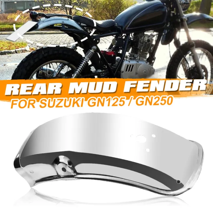 Stainless Steel Motorcycle Rear Fender Flares Mud Flaps Mudguard Splash ...