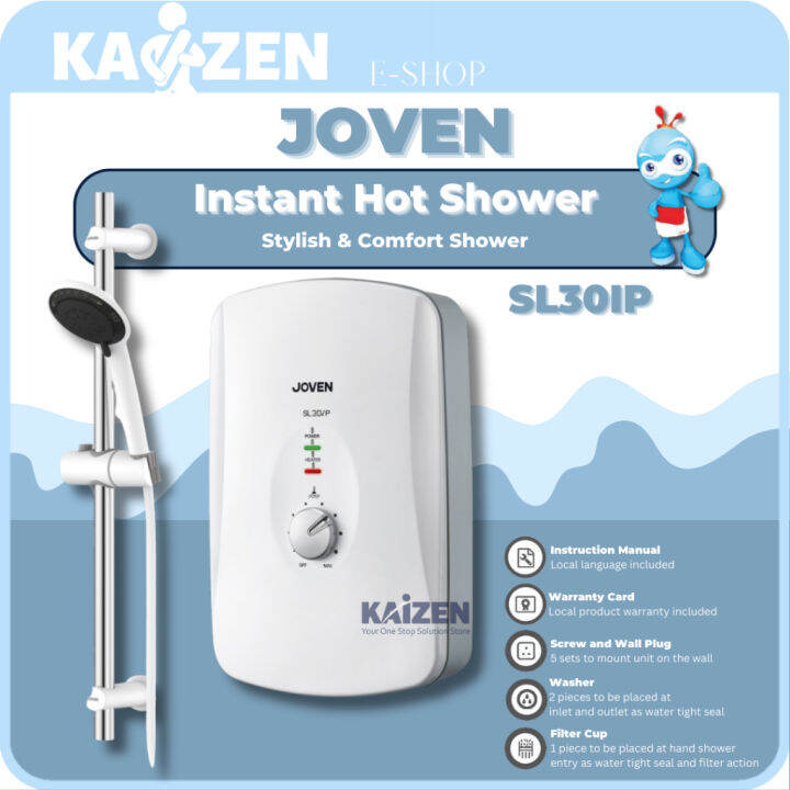 JOVEN SL30iP SL30 Series Instant Water Heater (White) | Lazada