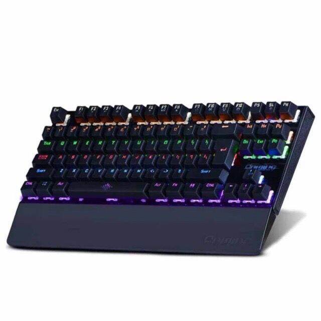 K28 Gaming Mechanical Keyboard Backlit Mechanical 87 Keys Colorful LED ...