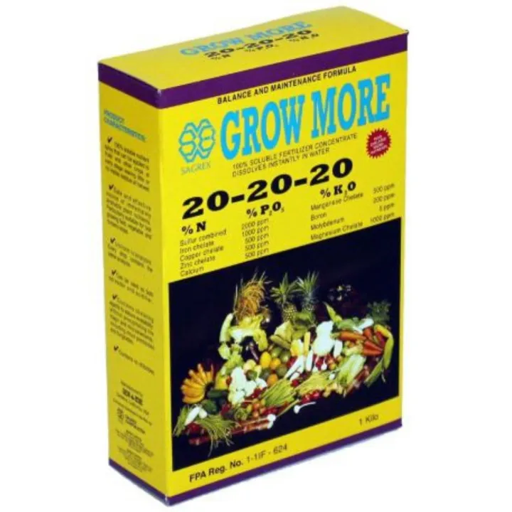 manure Growmore 20-20-20 Foliar Fertilizer abono grow more | Lazada PH